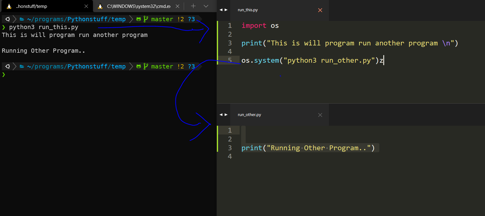 How to execute a program or call a system/shell command from Python | Joey00072
